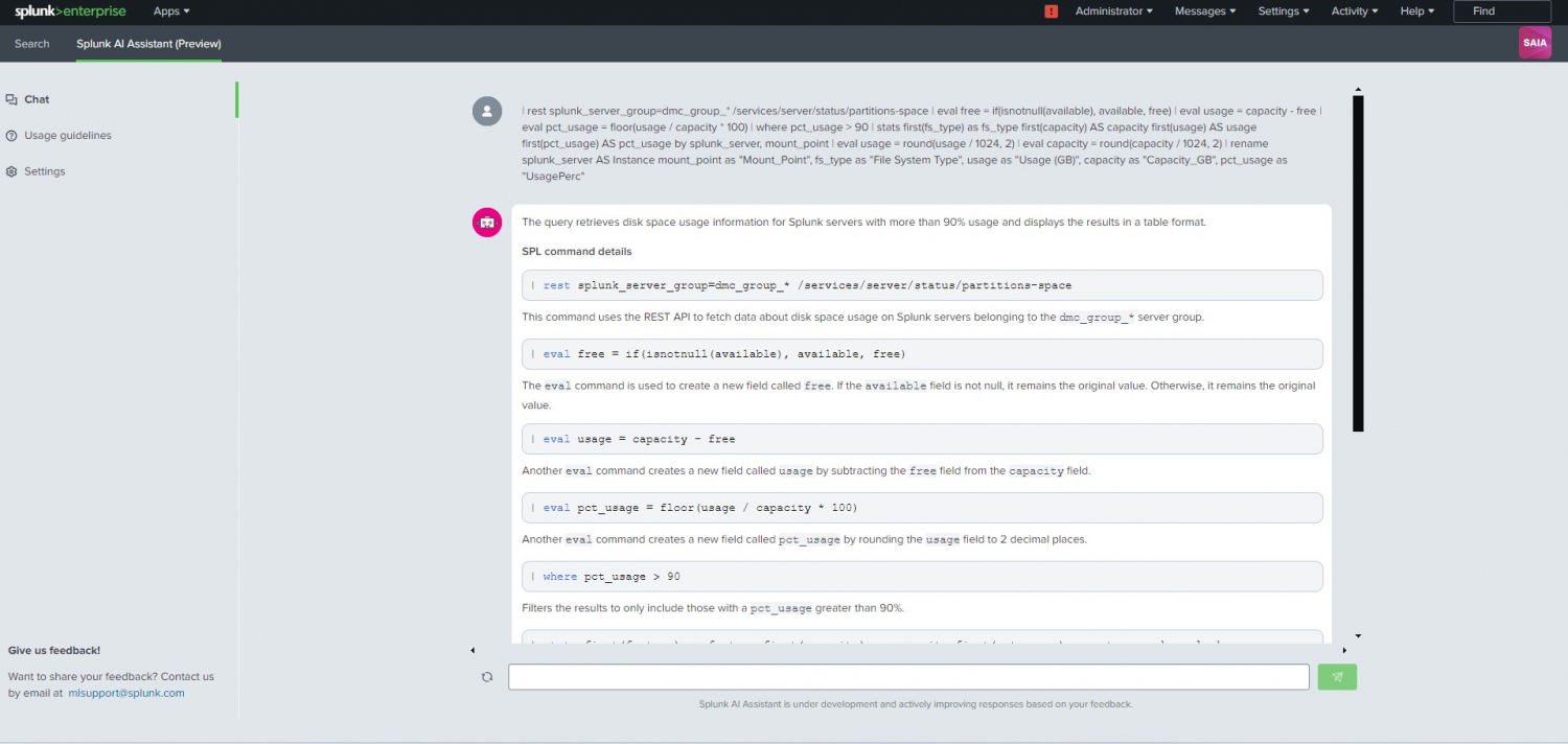 Simplifying SPL: A Beginner's Guide to the Splunk AI Assistant ...