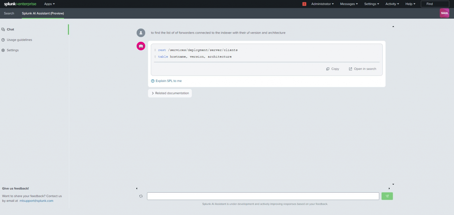 Simplifying SPL: A Beginner's Guide to the Splunk AI Assistant - Discovered Intelligence
