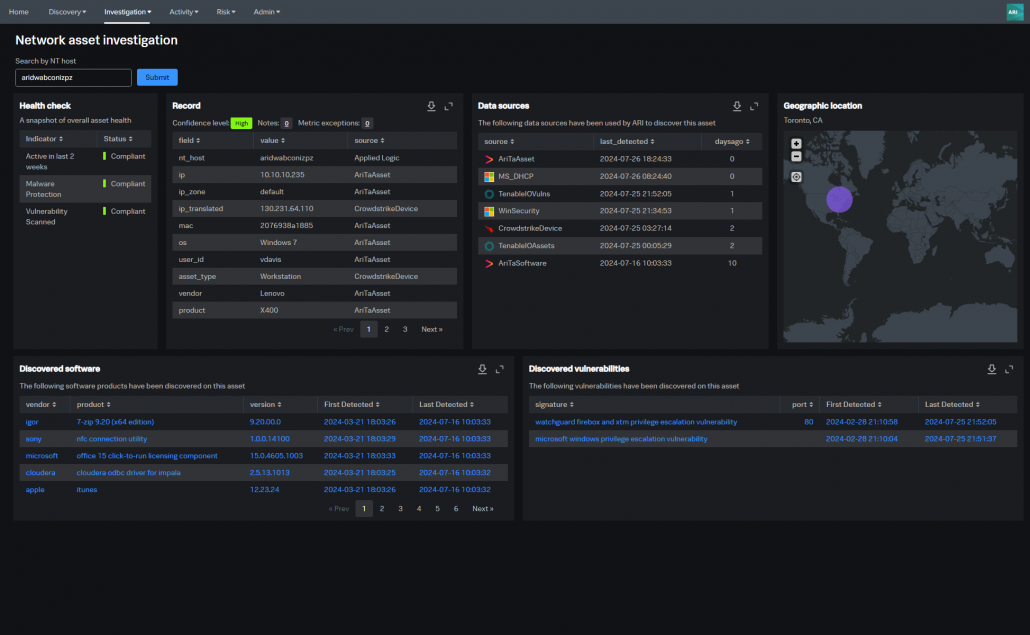 Splunk Asset and Risk Intelligence - Discovered Intelligence
